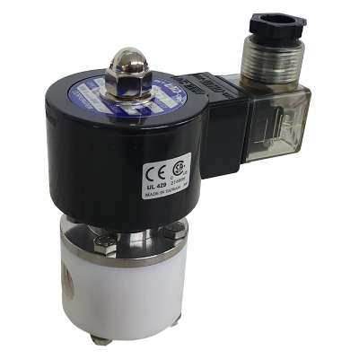 3/8 BSP PVC solenoid valve 0-1 Bar 2/2 way Normally Closed