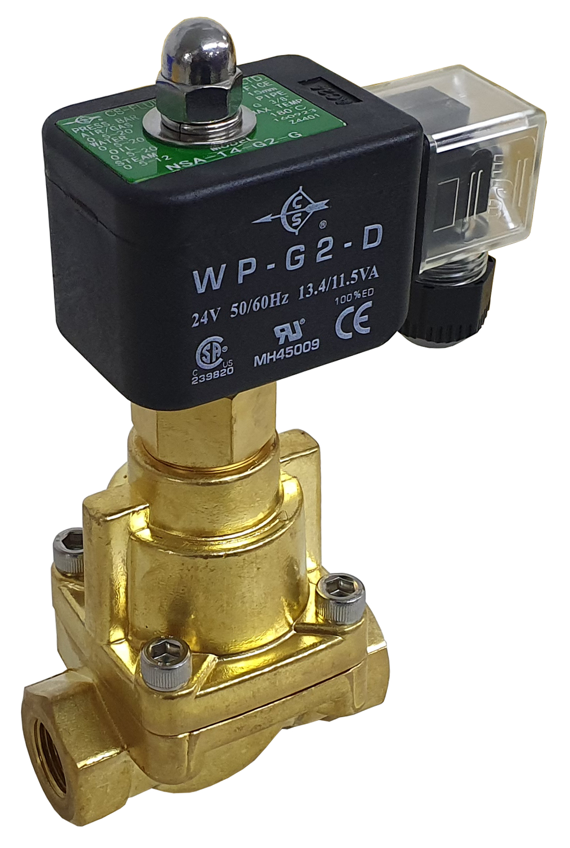Solenoid valve world - 3/8 N/Closed Steam solenoid valve 0.5-20 Bar SA14