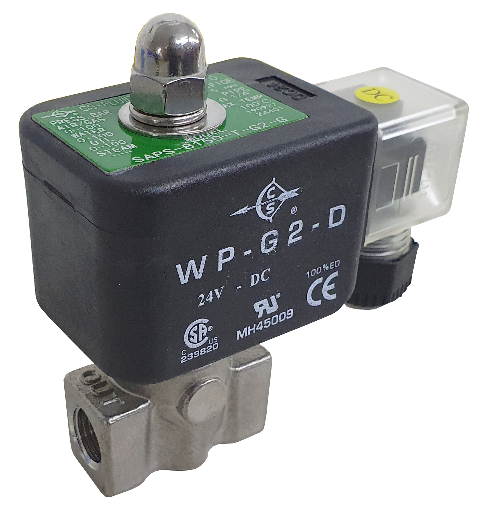 1/8 - 1/2 3/8 N/Closed Stainless solenoid valve 1-100 Bar