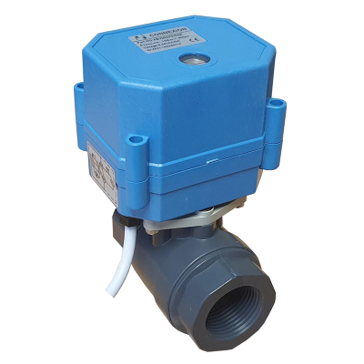 3/4 UPVC electric ball valve | ABV06P-E2-MO