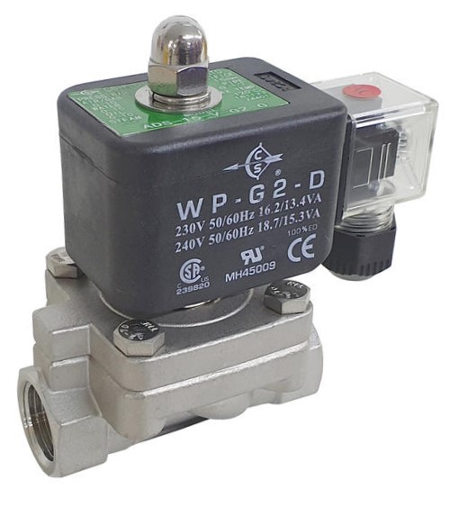 Solenoid valve world - 1/2 BSP High vacuum SUS316 solenoid valve ...