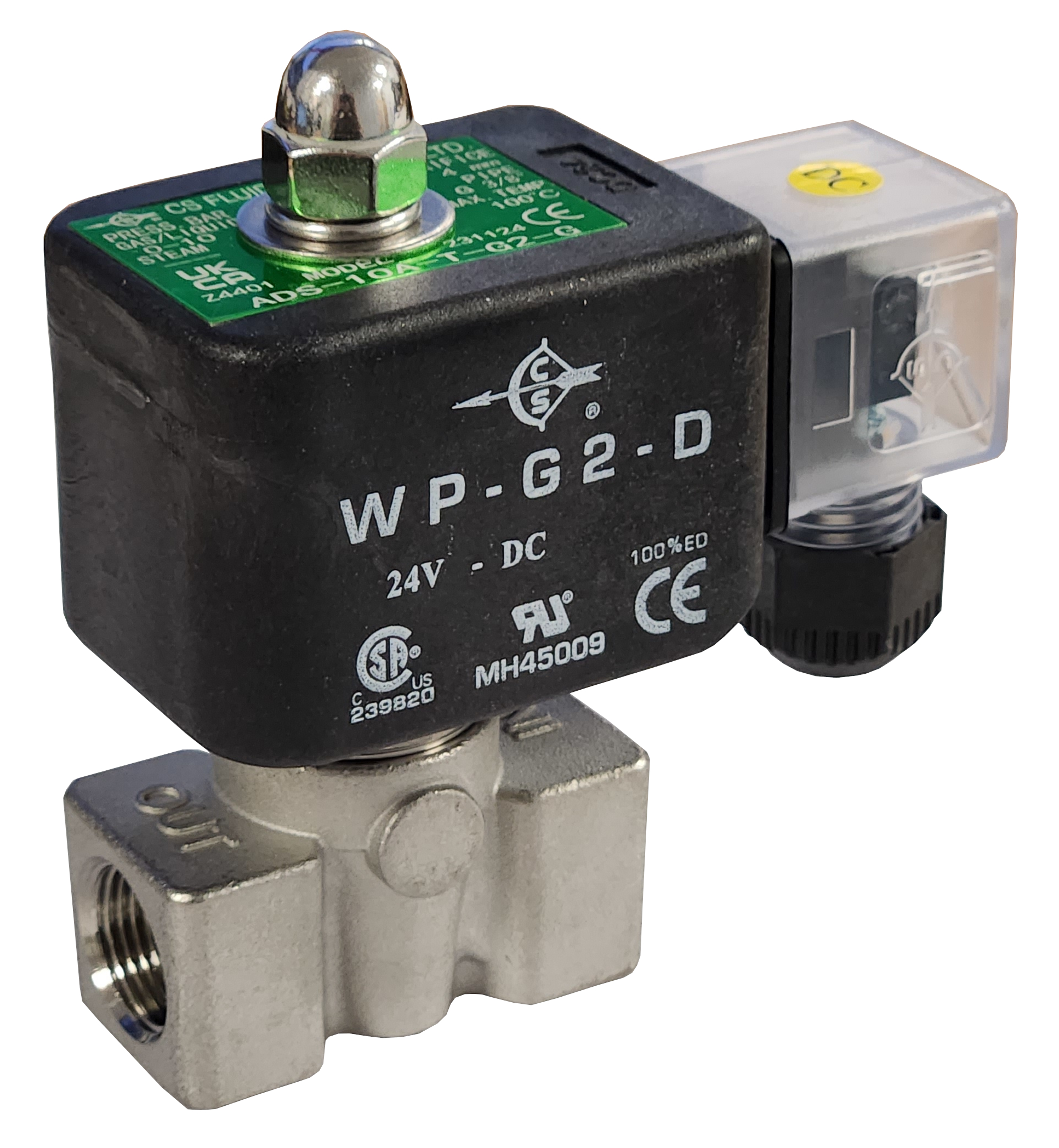 Solenoid valve world - 3/8 Stainless Solenoid Valve 0-15 Bar 2/2 ...