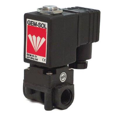 16-25mm 3/8-1/2 PVC PP PTFE solenoid valve 0-2Bar 2/2 N/Open