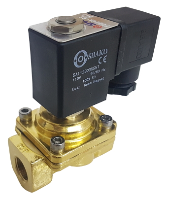3/8 N/Closed Brass solenoid valve 0-12 Bar PU22003H
