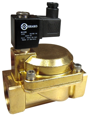 Solenoid valve world - 11/2 Angle seat piston valve 0-16 Bar ASPV40SS