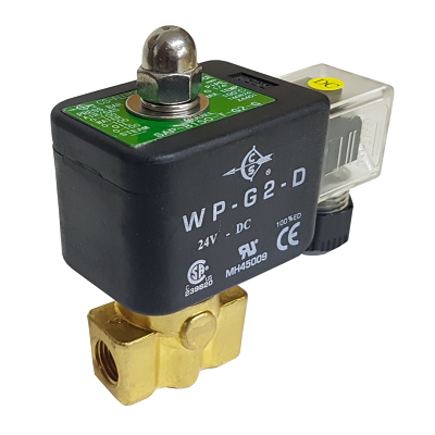 Solenoid valve world - 3/8 N/Closed Brass solenoid valve 0-8.5 Bar PU22003